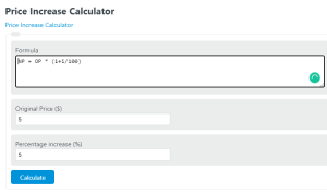 Price Increase Calculator - Calculator Academy