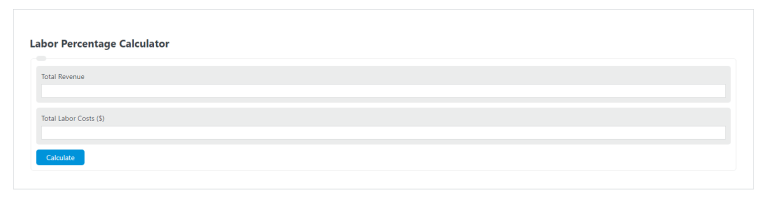 Labor Percentage Calculator - Calculator Academy