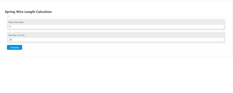 Spring Wire Length Calculator - Calculator Academy