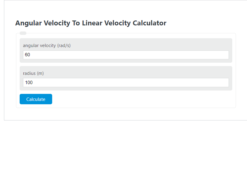 Angular Velocity To Linear Velocity Calculator Calculator Academy Angular Velocity To Linear Velocity Calculator Calculator Academy
