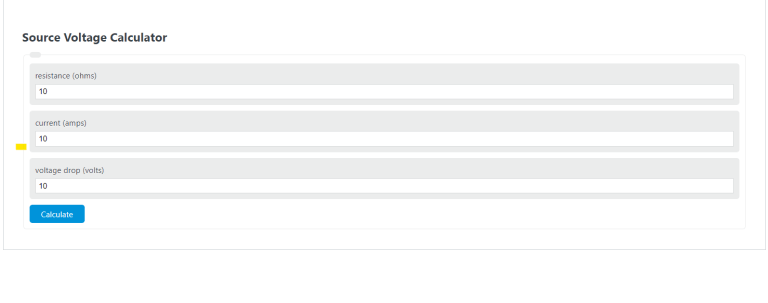 Source Voltage Calculator Calculator Academy