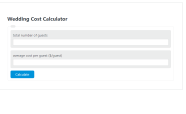 Wedding Cost Calculator Calculator Academy