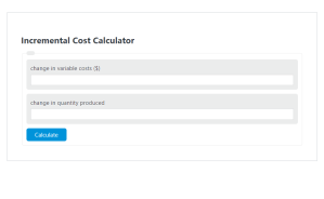 Incremental Cost Calculator - Calculator Academy