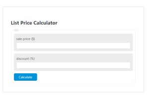 List Price Calculator - Calculator Academy