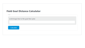 Field Goal Distance Calculator - Calculator Academy