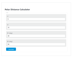 Polar Distance Calculator - Calculator Academy
