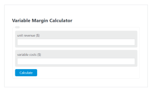Variable Margin Calculator - Calculator Academy