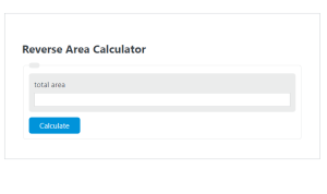 Reverse Area Calculator - Calculator Academy
