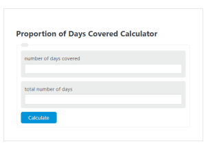 Proportion of Days Covered Calculator - Calculator Academy