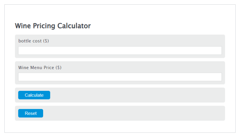 Wine Pricing Calculator - Calculator Academy