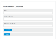 Watts Per Kilo Calculator Calculator Academy