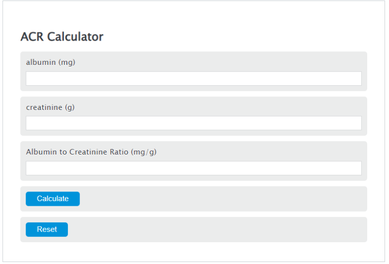 ACR Calculator - Calculator Academy