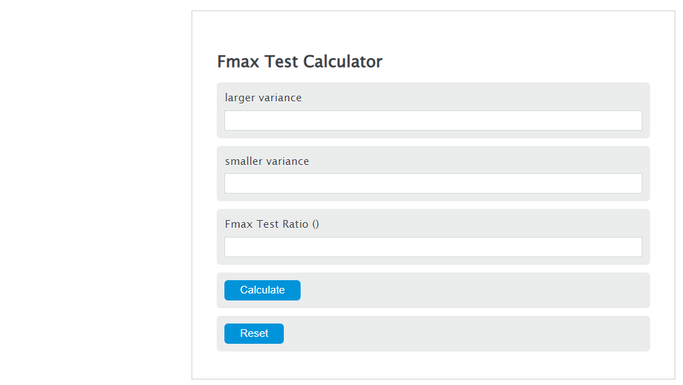 Fmax Test Calculator - Calculator Academy
