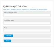 Kj Mol To Kj G Calculator Calculator Academy Kj Mol To Kj G Calculator Calculator Academy