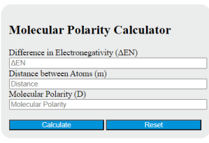 Molecular Polarity Calculator - Calculator Academy