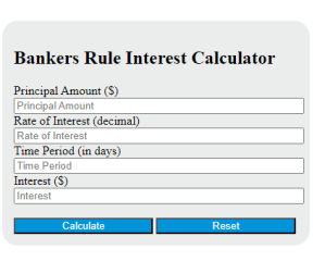 Bankers Rule Interest Calculator - Calculator Academy