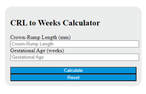Crl To Weeks Calculator - Calculator Academy