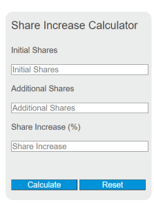 Share Increase Calculator - Calculator Academy