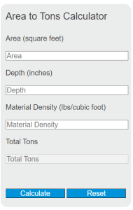 Area To Tons Calculator - Calculator Academy