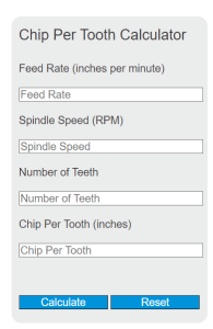 Chip Per Tooth Calculator - Calculator Academy