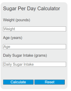 Sugar Per Day Calculator - Calculator Academy