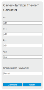 Cayley Hamilton Theorem Calculator - Calculator Academy