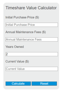 Timeshare Value Calculator - Calculator Academy