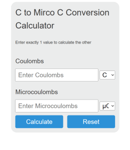 C to Mirco C Conversion Calculator - Calculator Academy