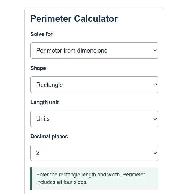 Perimeter Calculator – All Shapes & Formulas - Calculator Academy